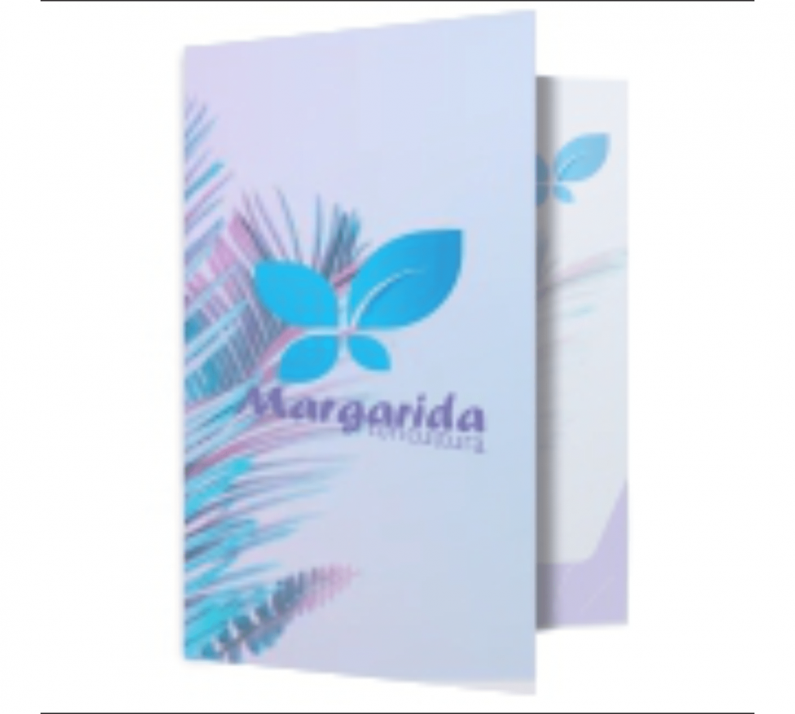 Gráfica Marcos Placas - PASTA DOCUMENTOS COUCHE 240G PERSONALIZADA C/ BOLSA